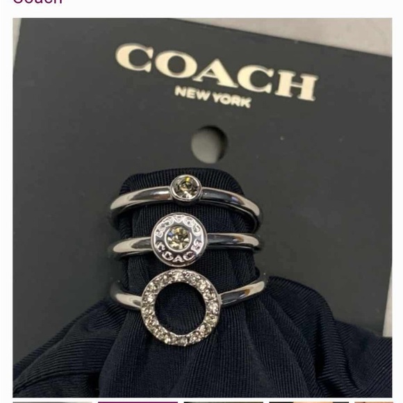 Coach | Jewelry | Coach Triple Ring Set | Poshmark